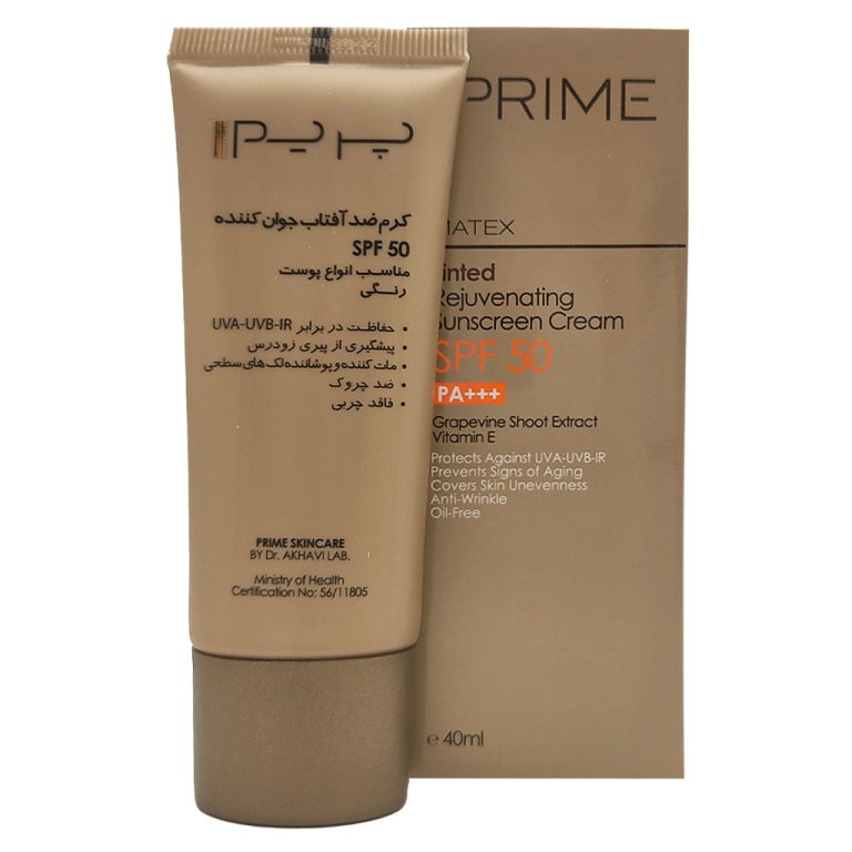 پرایم کرم ضد آفتاب جوان کننده رنگی فاقد چربی مدل matex tinted spf50 - 40 ml | دارو دیجیتال